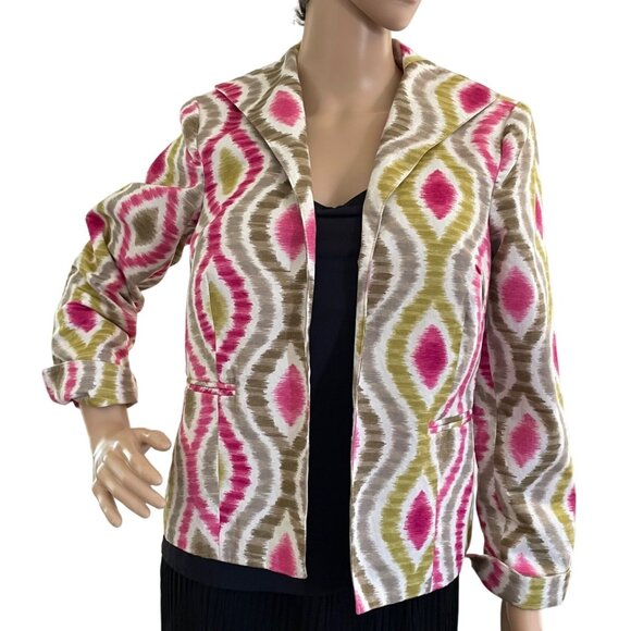 3 Sisters | Jackets & Coats | 3 Sisters Womens Blazer Jacket Sz S Aztec ...